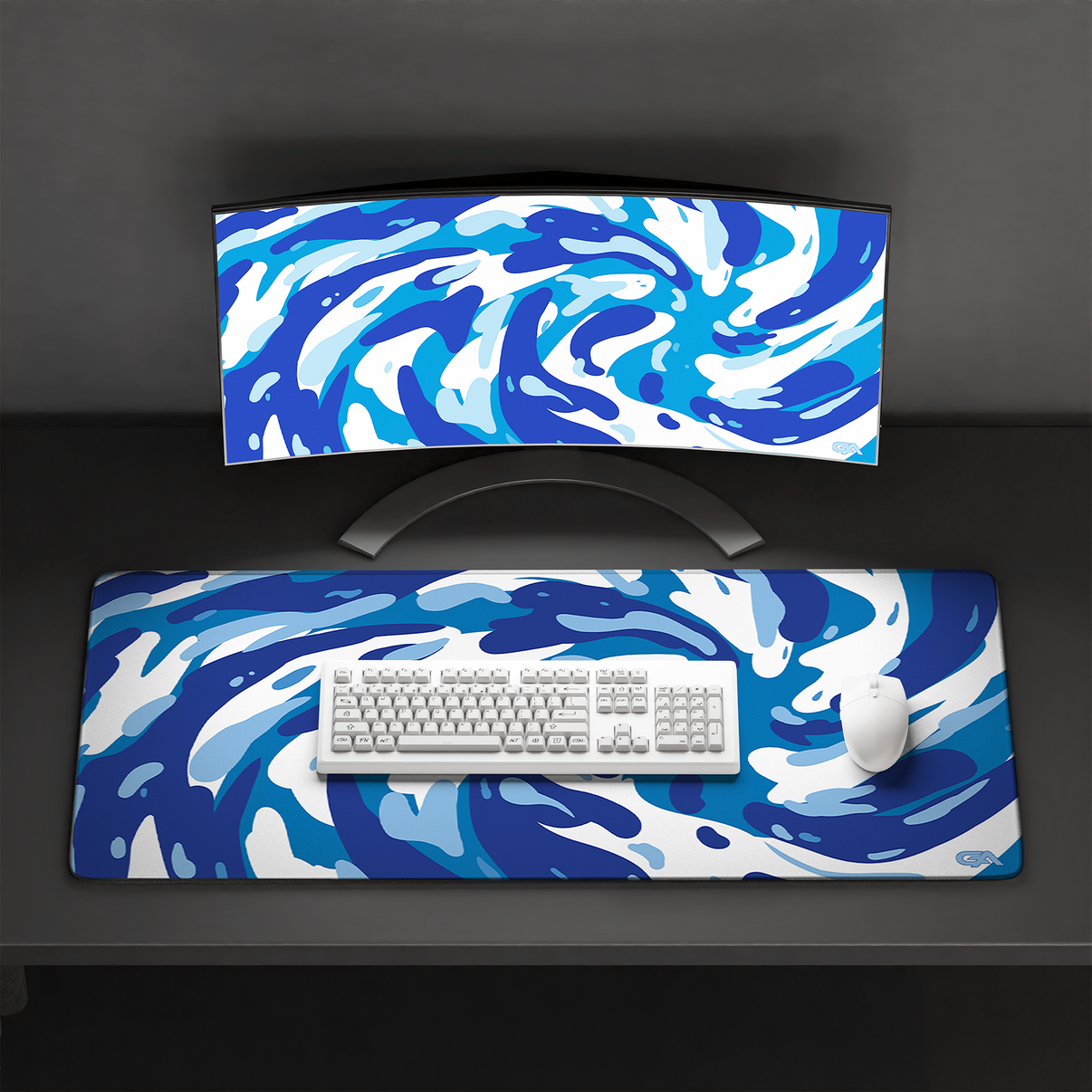 Aqua Swirl Mousepad – GutzyAiden