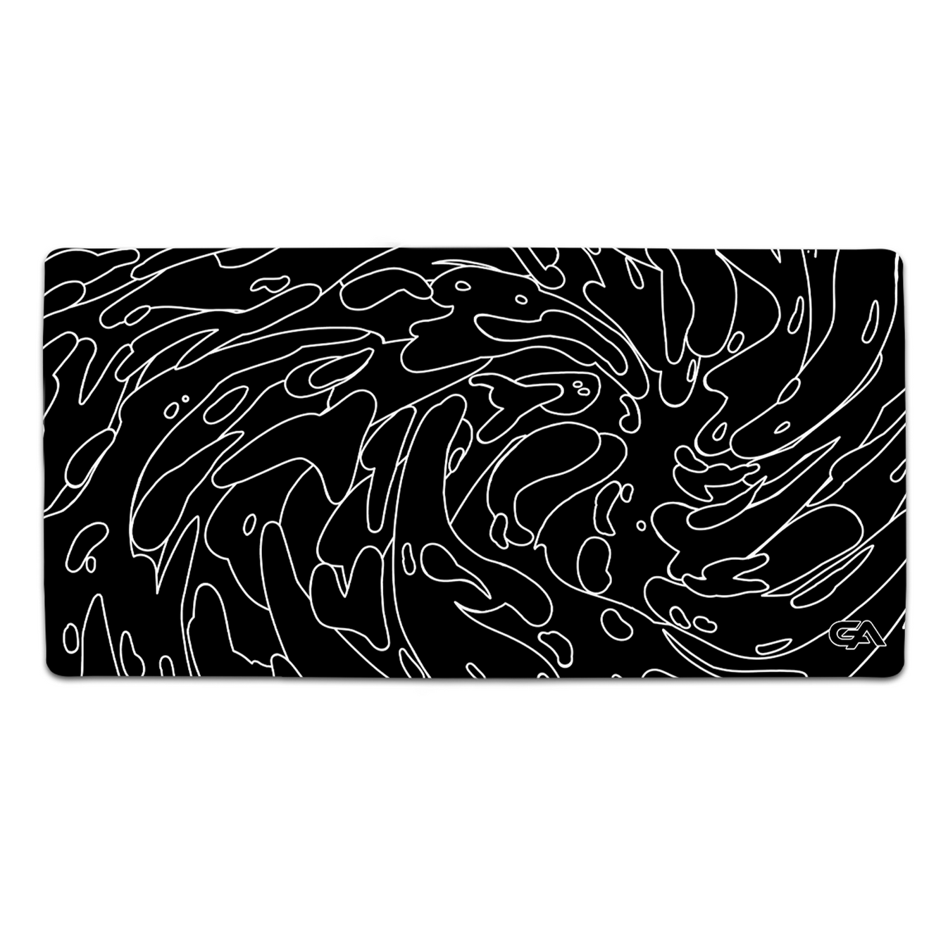 Black Monochrome Swirl Mousepad – GutzyAiden