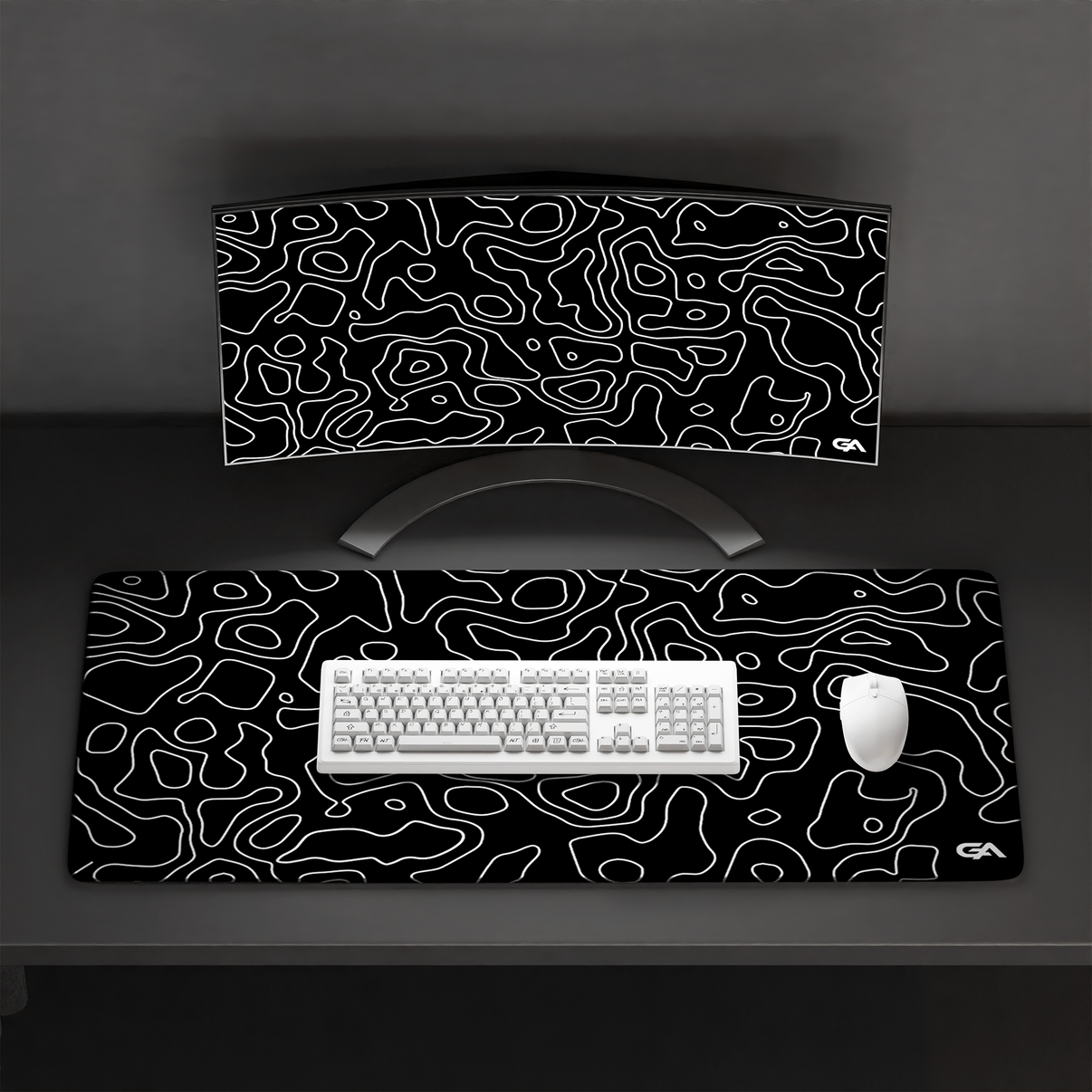 Black Topo Mousepad – GutzyAiden