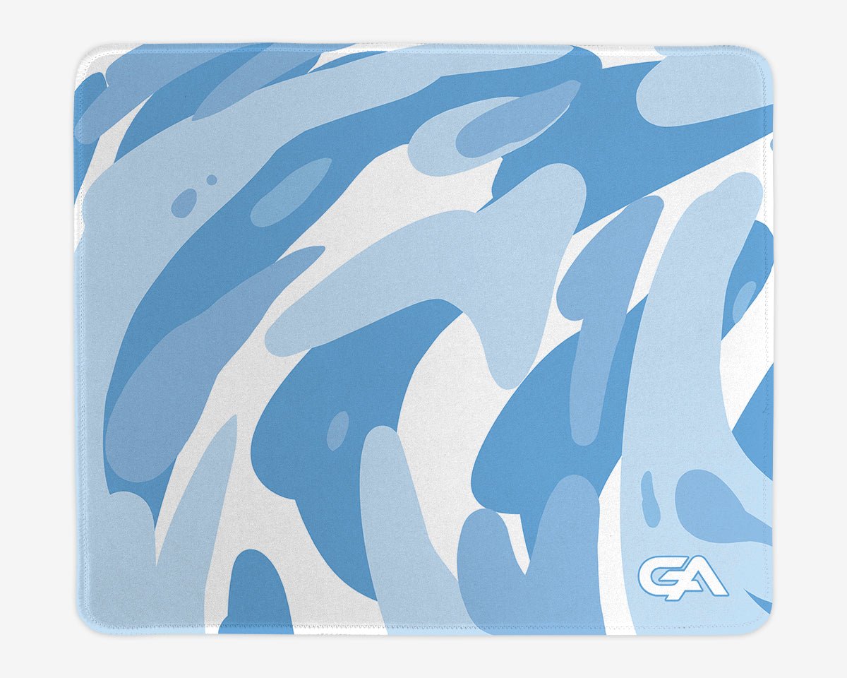 Icy Cyan Swirl Mousepad – GutzyAiden