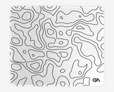 White Topo Mousepad – GutzyAiden