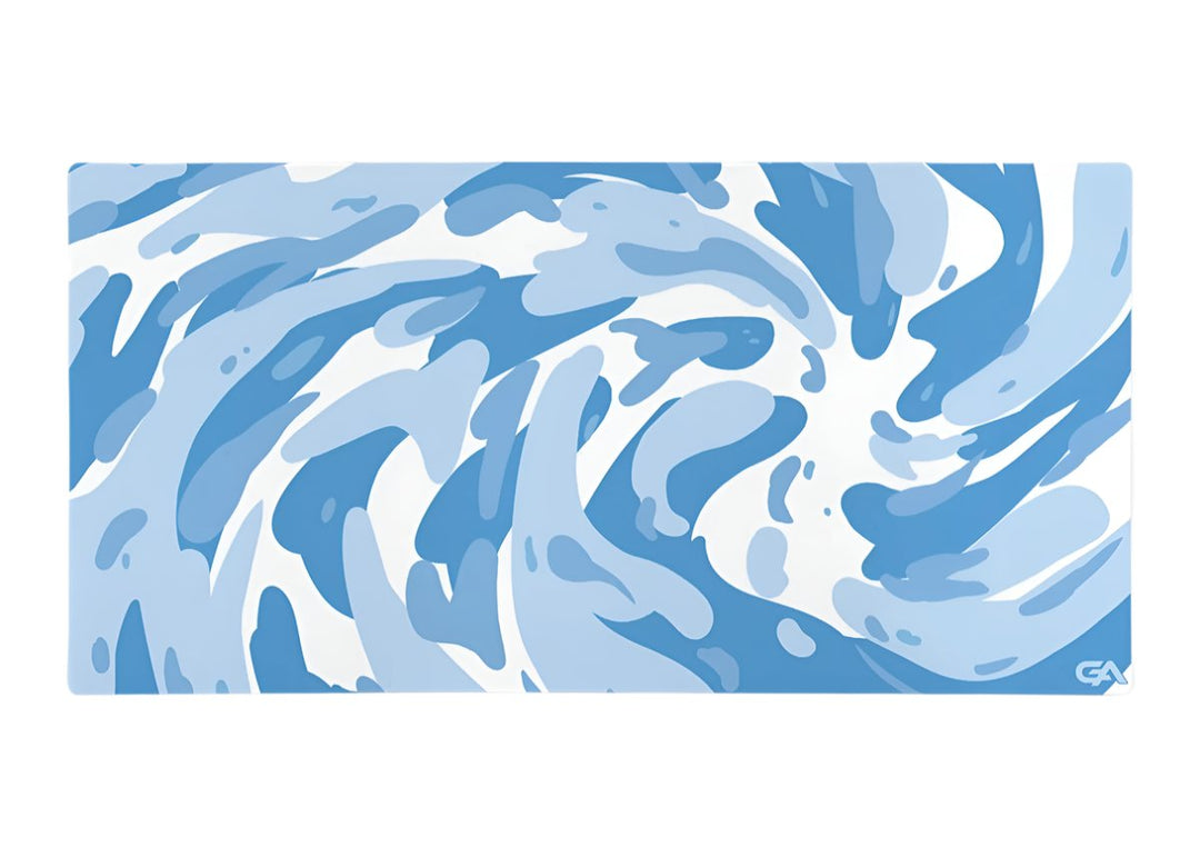 Icy Cyan Swirl Mousepad – GutzyAiden