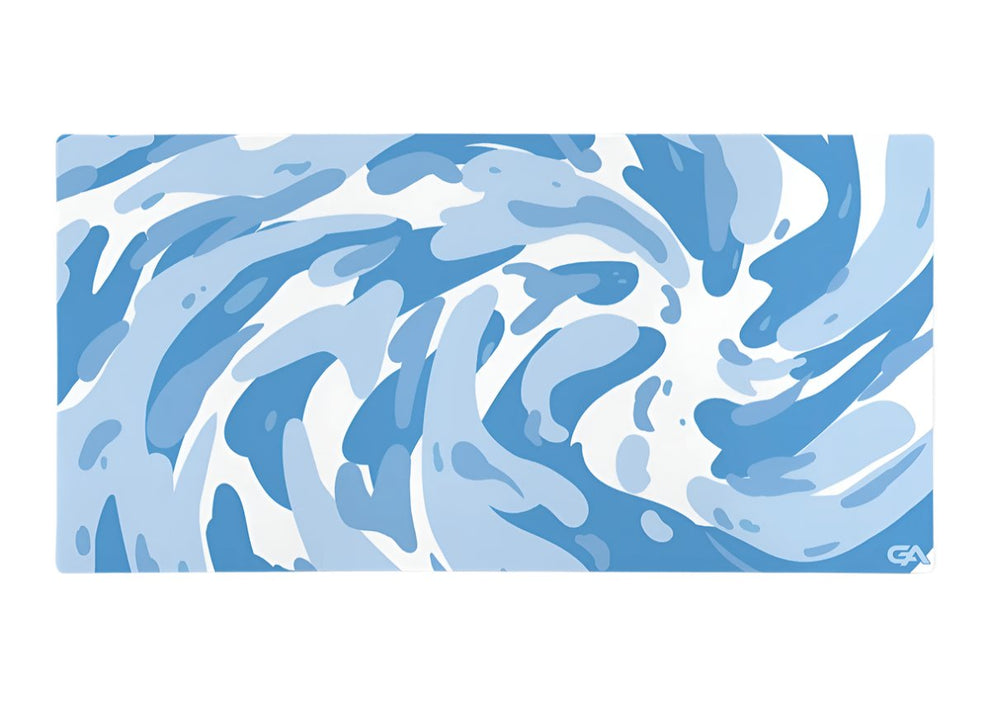 Icy Cyan Swirl Mousepad – GutzyAiden