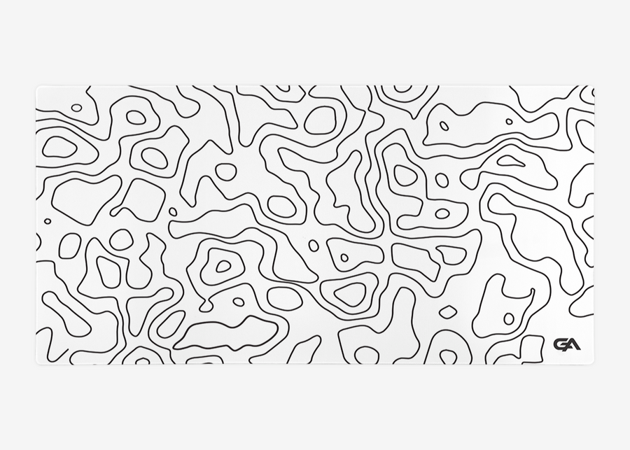 White Topo Mousepad – GutzyAiden