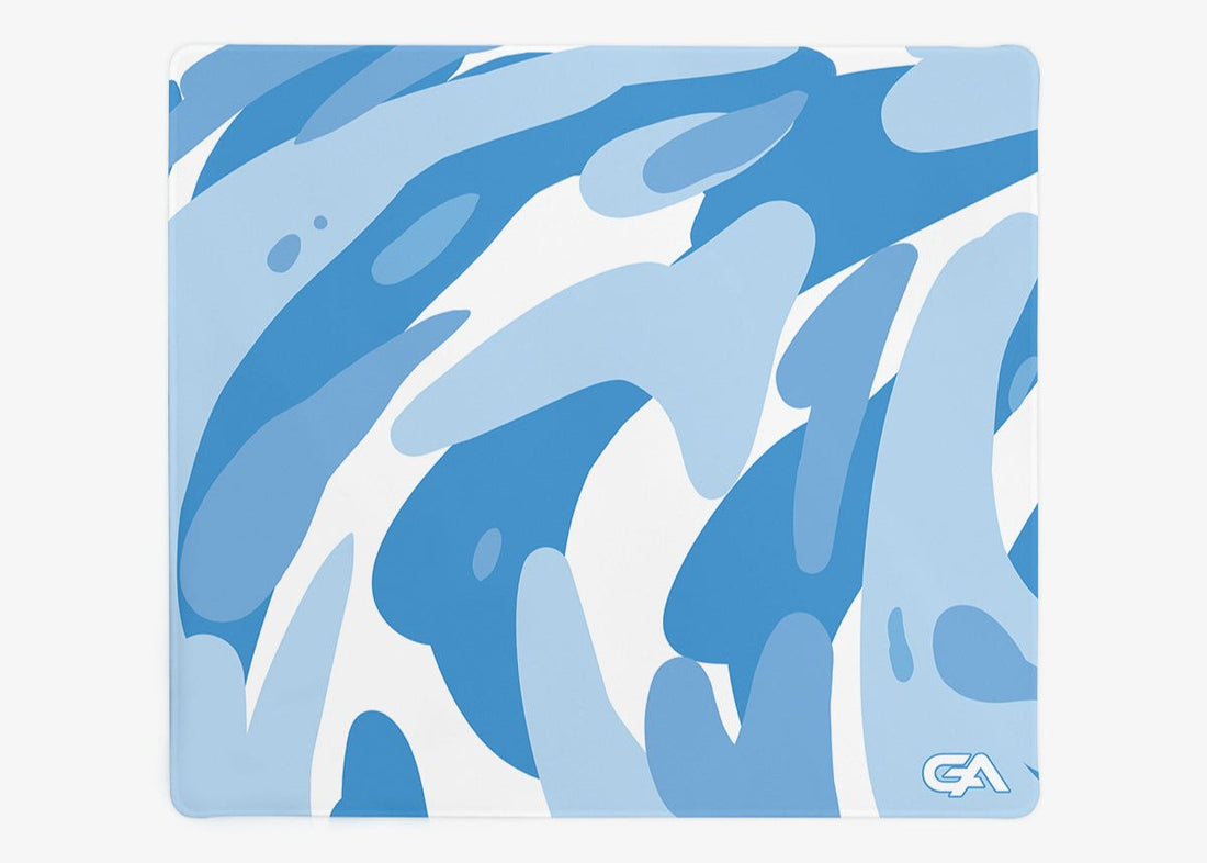 Icy Cyan Swirl Mousepad – GutzyAiden