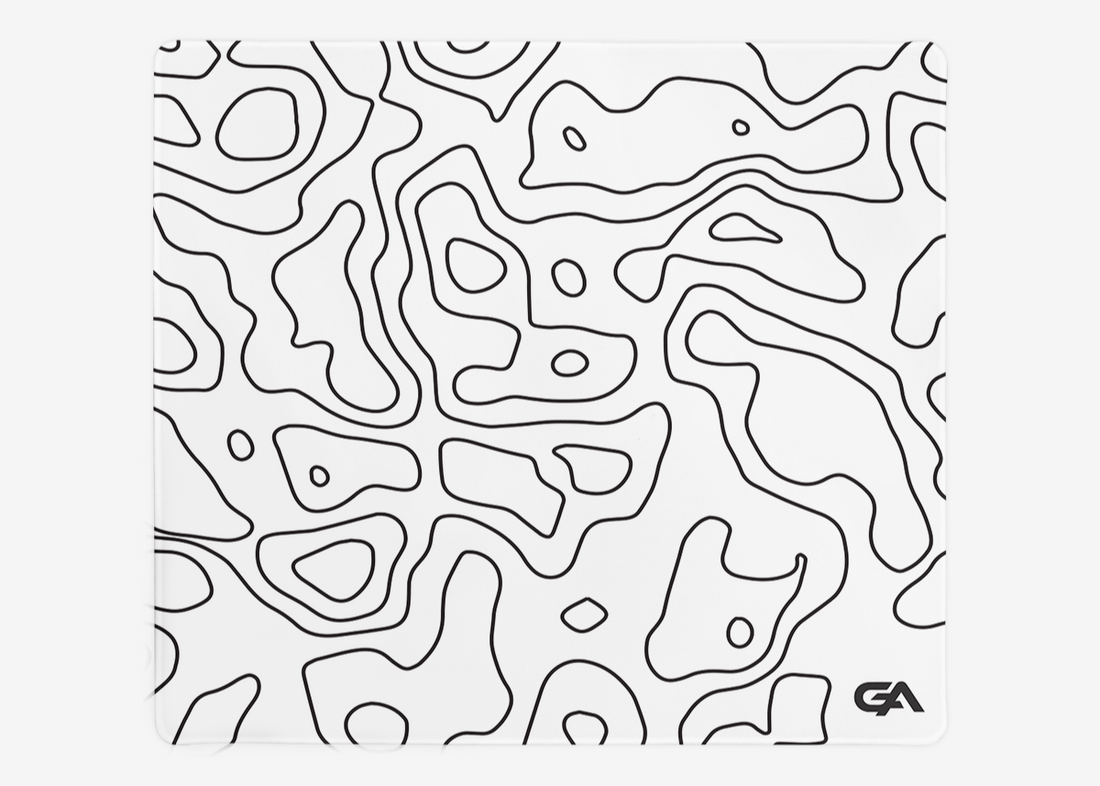 White Topo Mousepad – GutzyAiden