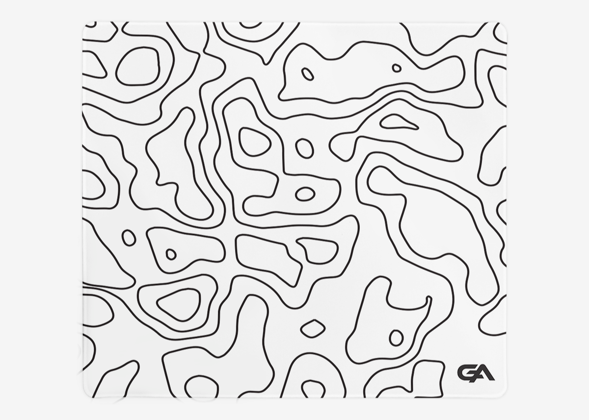 White Topo Mousepad – GutzyAiden